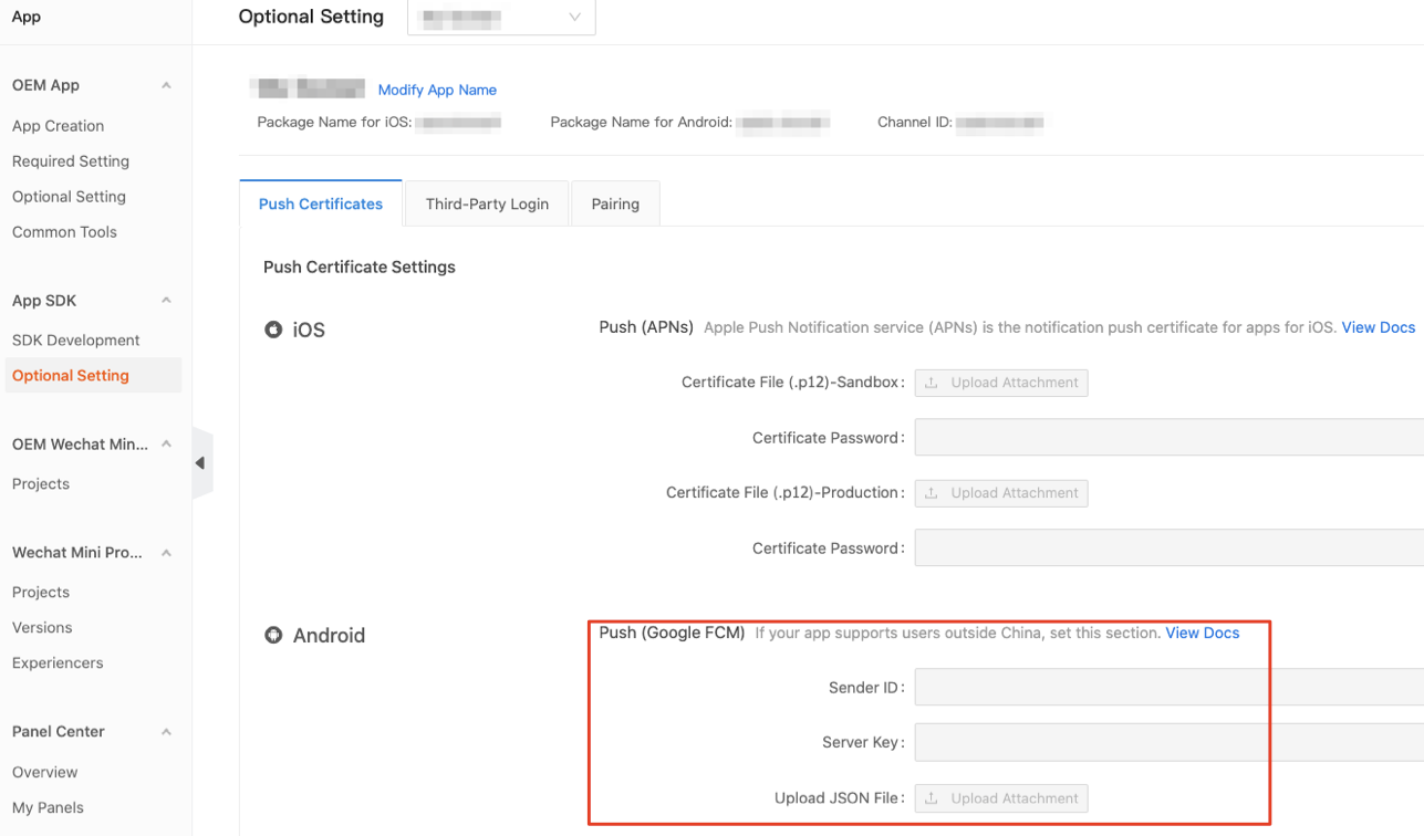 Integrate FCM Push-Smart App SDK-Tuya Developer