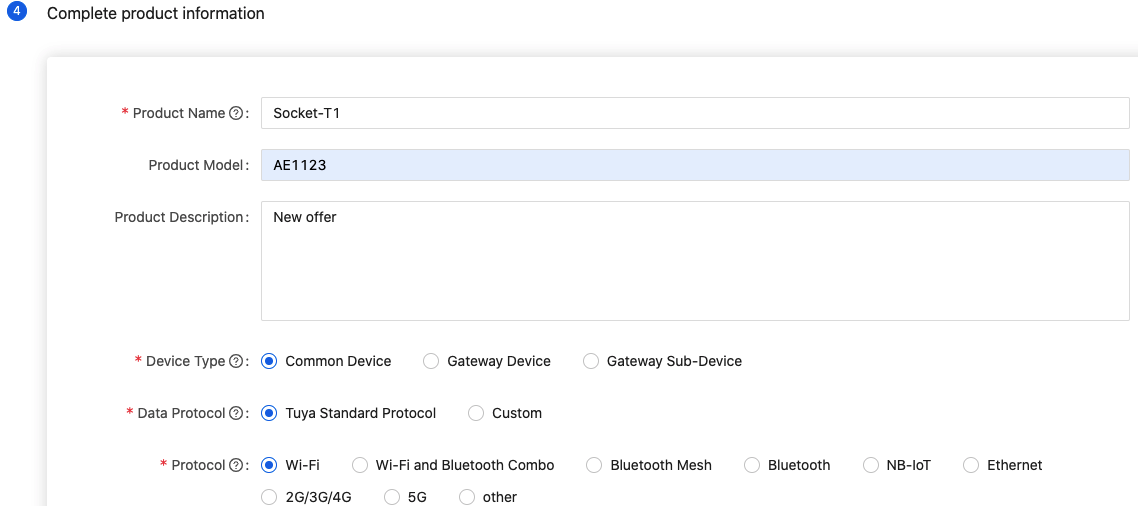 Create Products-Archived Documents-Tuya Developer