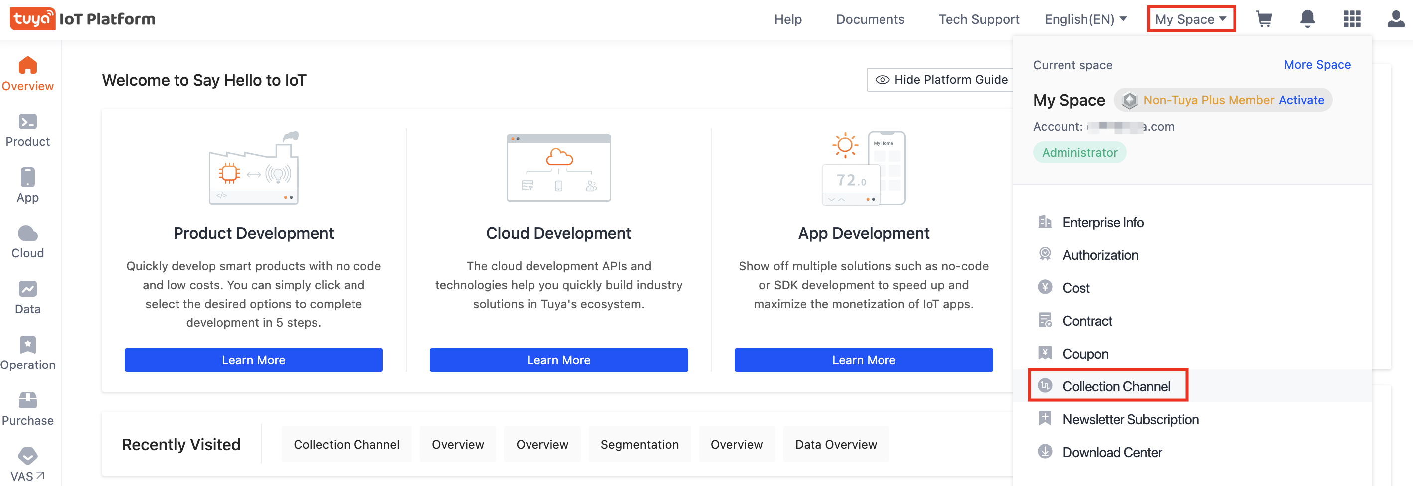 Collection Channel-Tuya IoT Development Platform-Tuya Developer